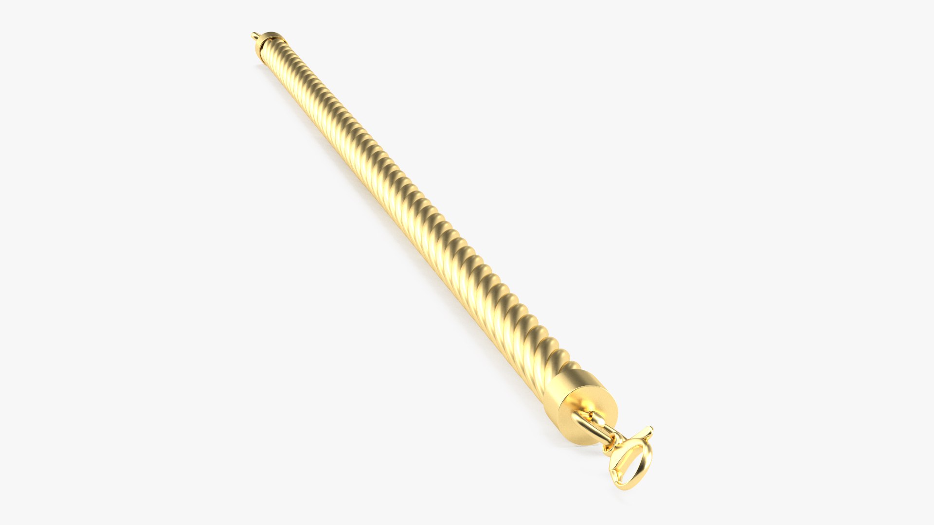 Solid Cable Jewelry Chain Gold Model - TurboSquid 2244492
