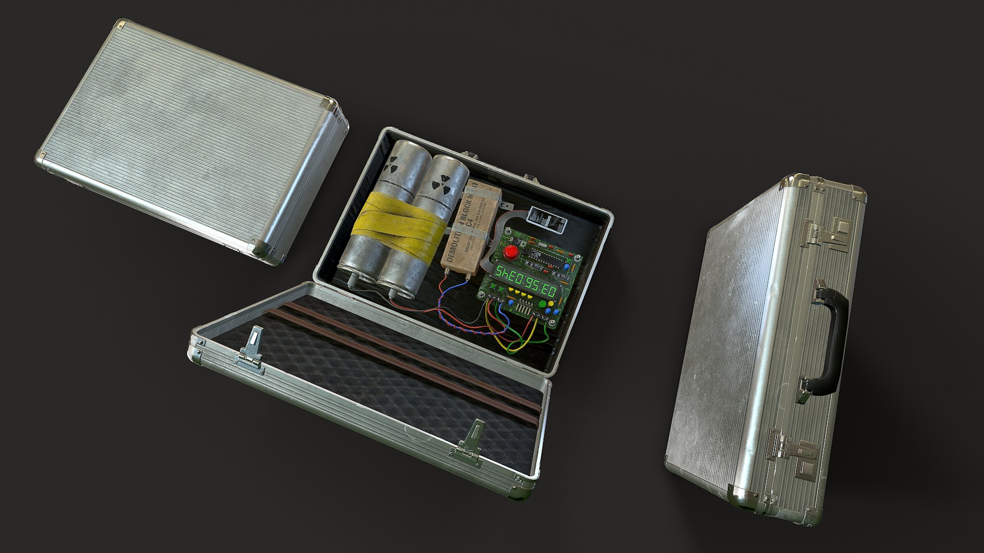 Bomb Suitcase 3D Model - TurboSquid 2156402