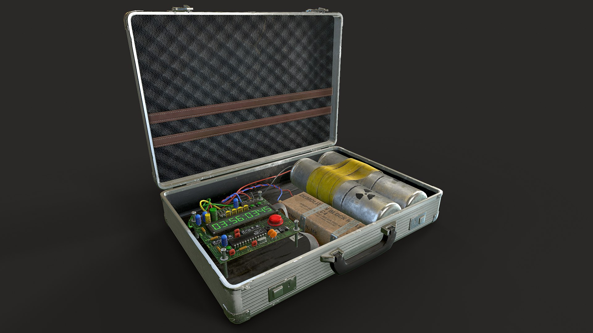 Bomb Suitcase 3D Model - TurboSquid 2156402