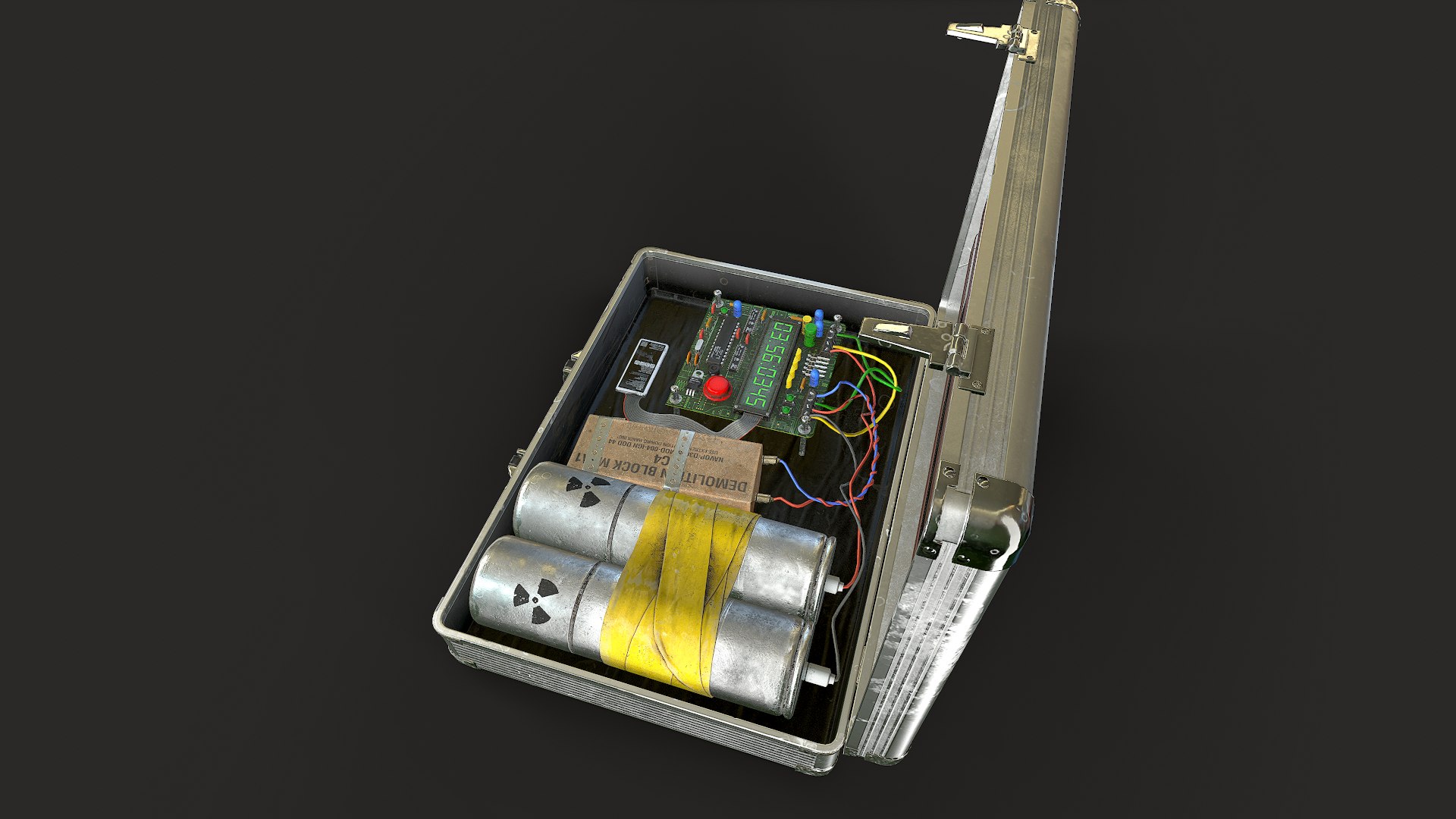 Bomb Suitcase 3D Model - TurboSquid 2156402