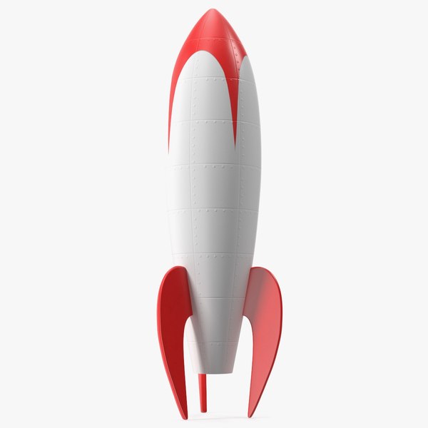 ビンテージ スペース ロケット ホワイト3Dモデル - TurboSquid 2112676