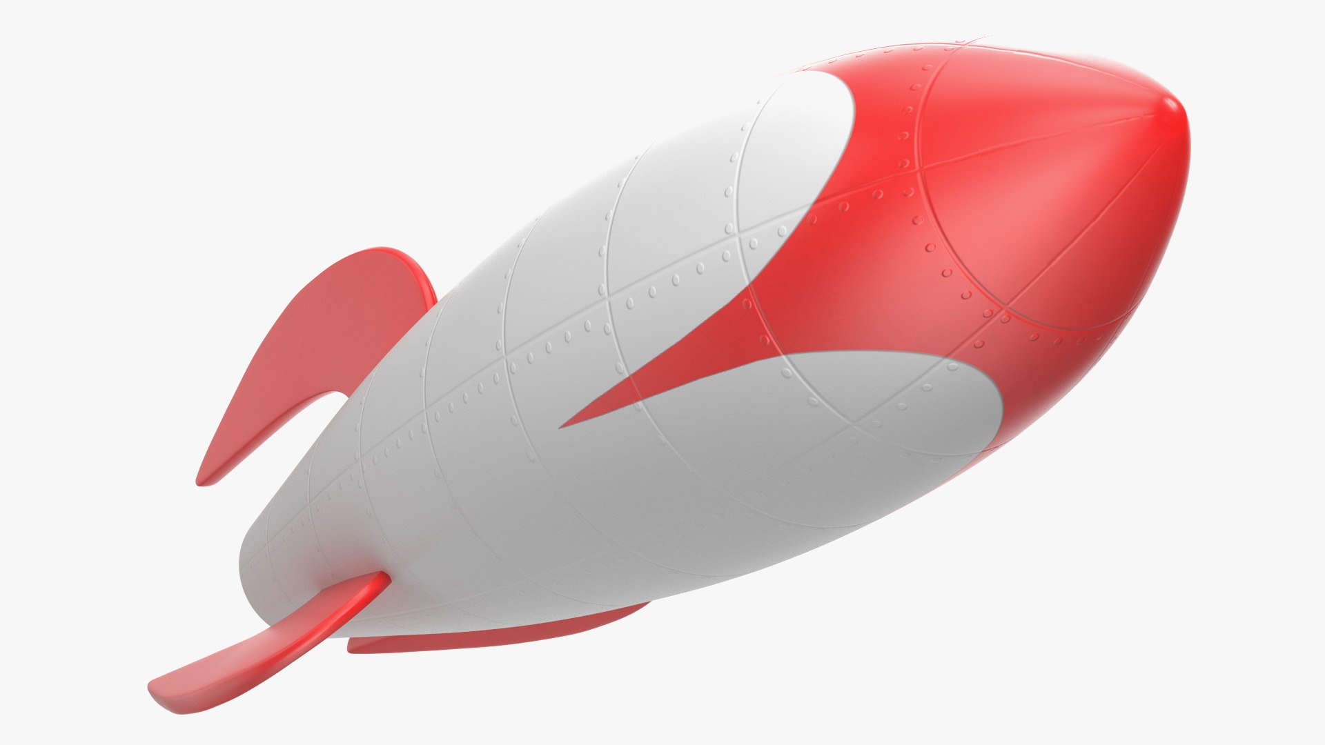 Vintage Space Rocket White 3D Model - TurboSquid 2112676