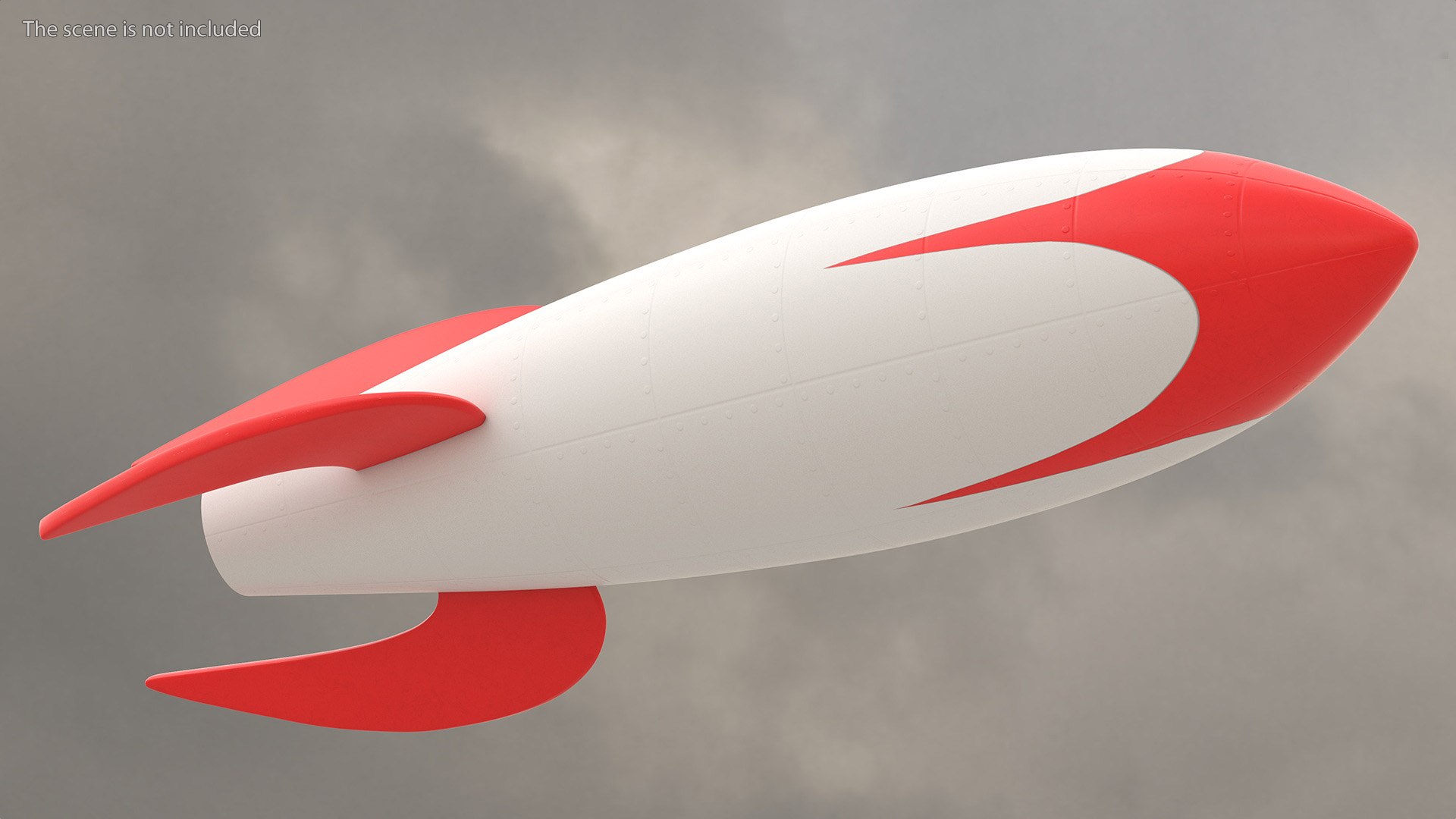 Vintage Space Rocket White 3D Model - TurboSquid 2112676