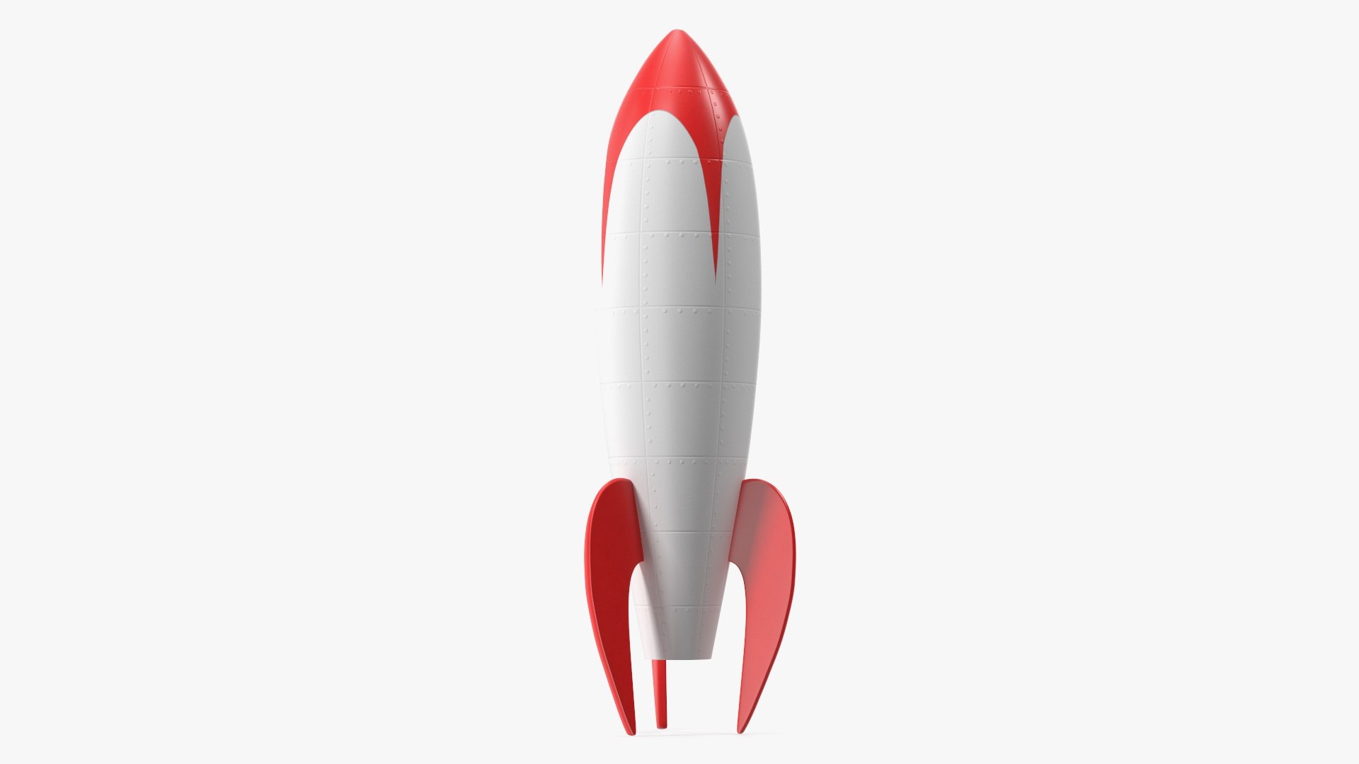 Vintage Space Rocket White 3D model - TurboSquid 2112676