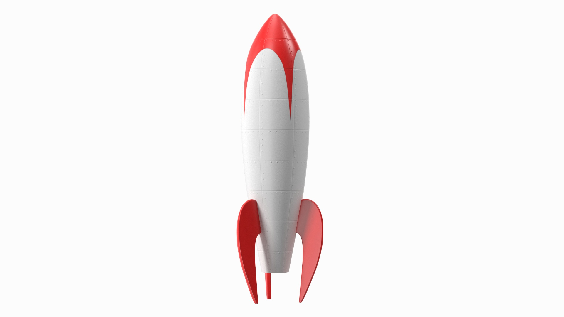 Vintage Space Rocket White 3D Model - TurboSquid 2112676