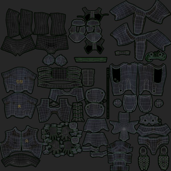 sci-fi soldier 3d model