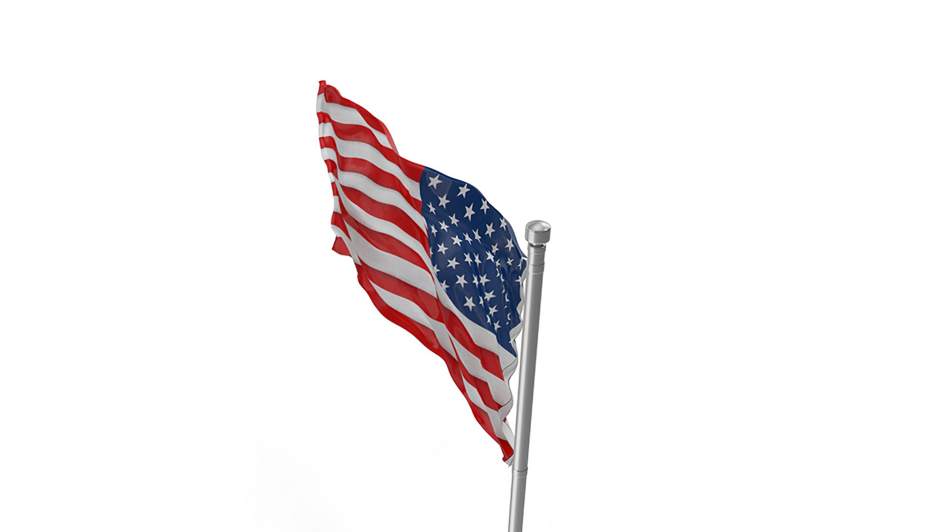 Waving American Flag Model - TurboSquid 2118938