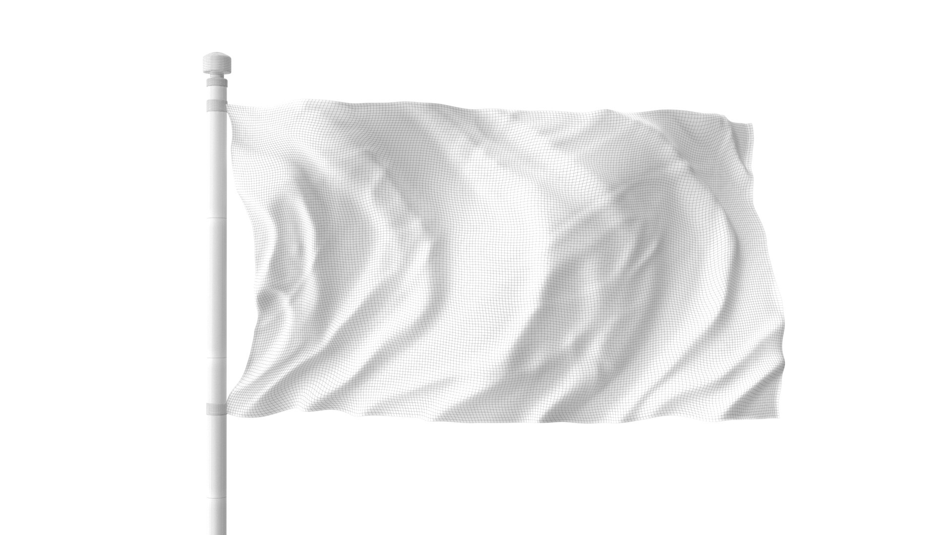 Waving American Flag Model - TurboSquid 2118938