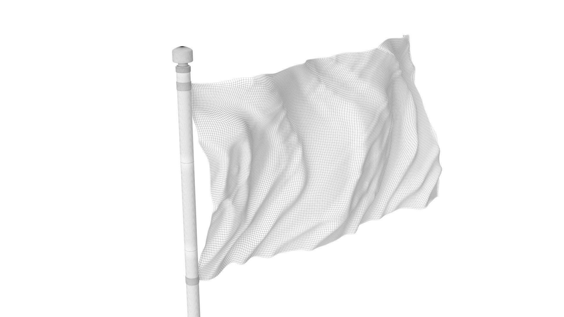 Waving American Flag Model - TurboSquid 2118938