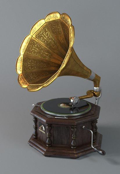 Phonograph 3D Models for Download | TurboSquid