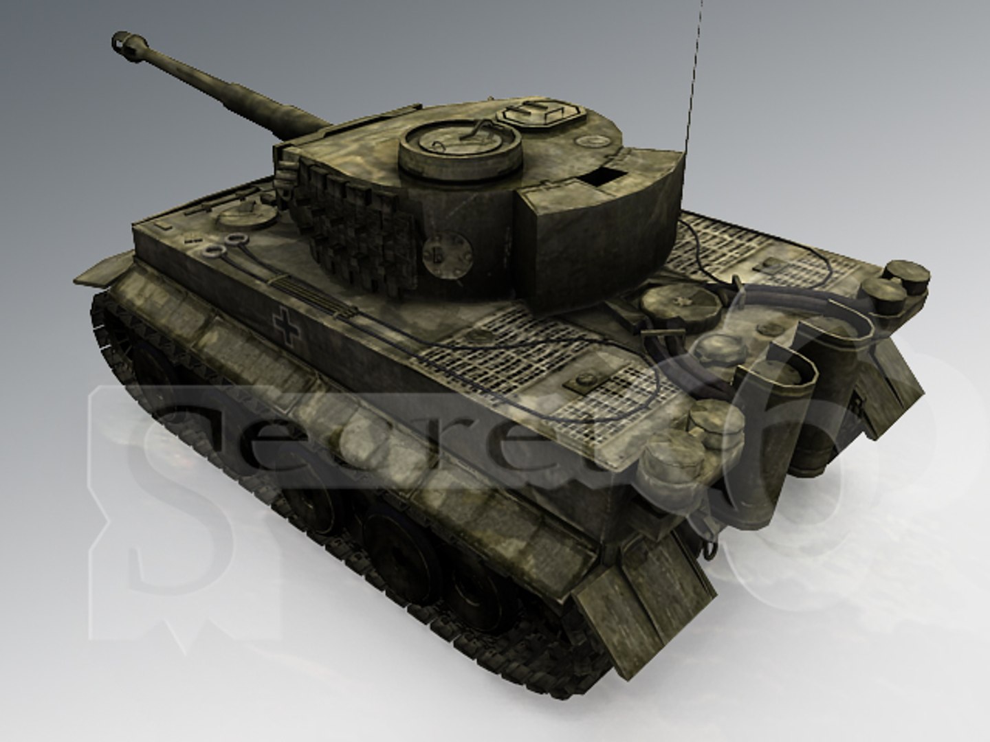 Panzer Wwii German Tank 3d Model