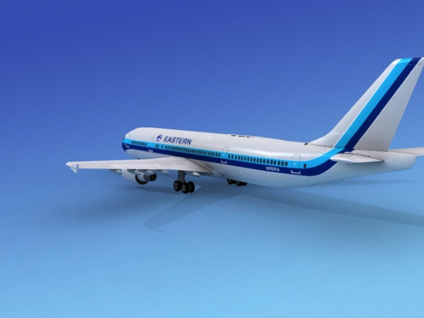 3d Model Airline Airbus A300