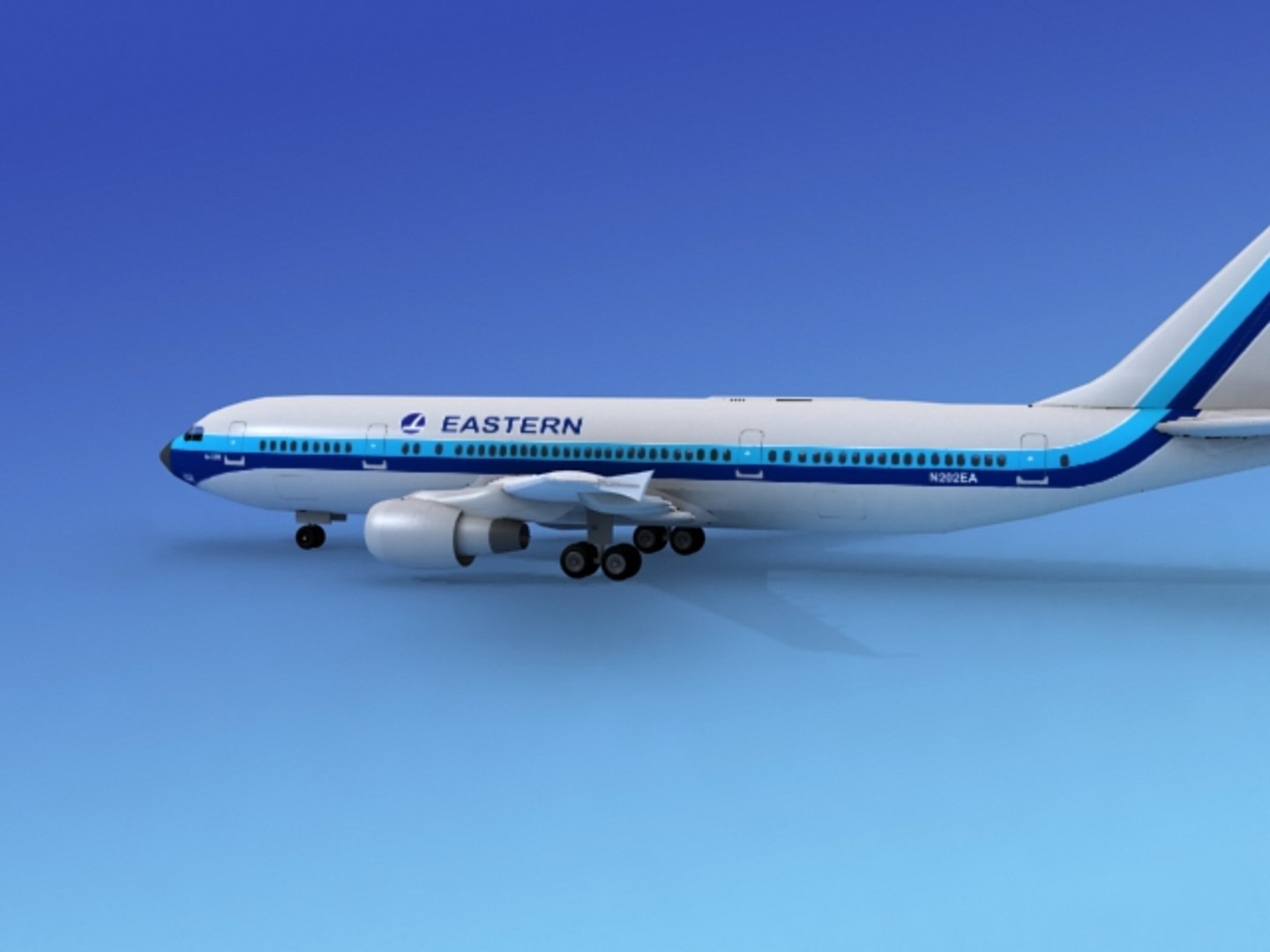 3d Model Airline Airbus A300