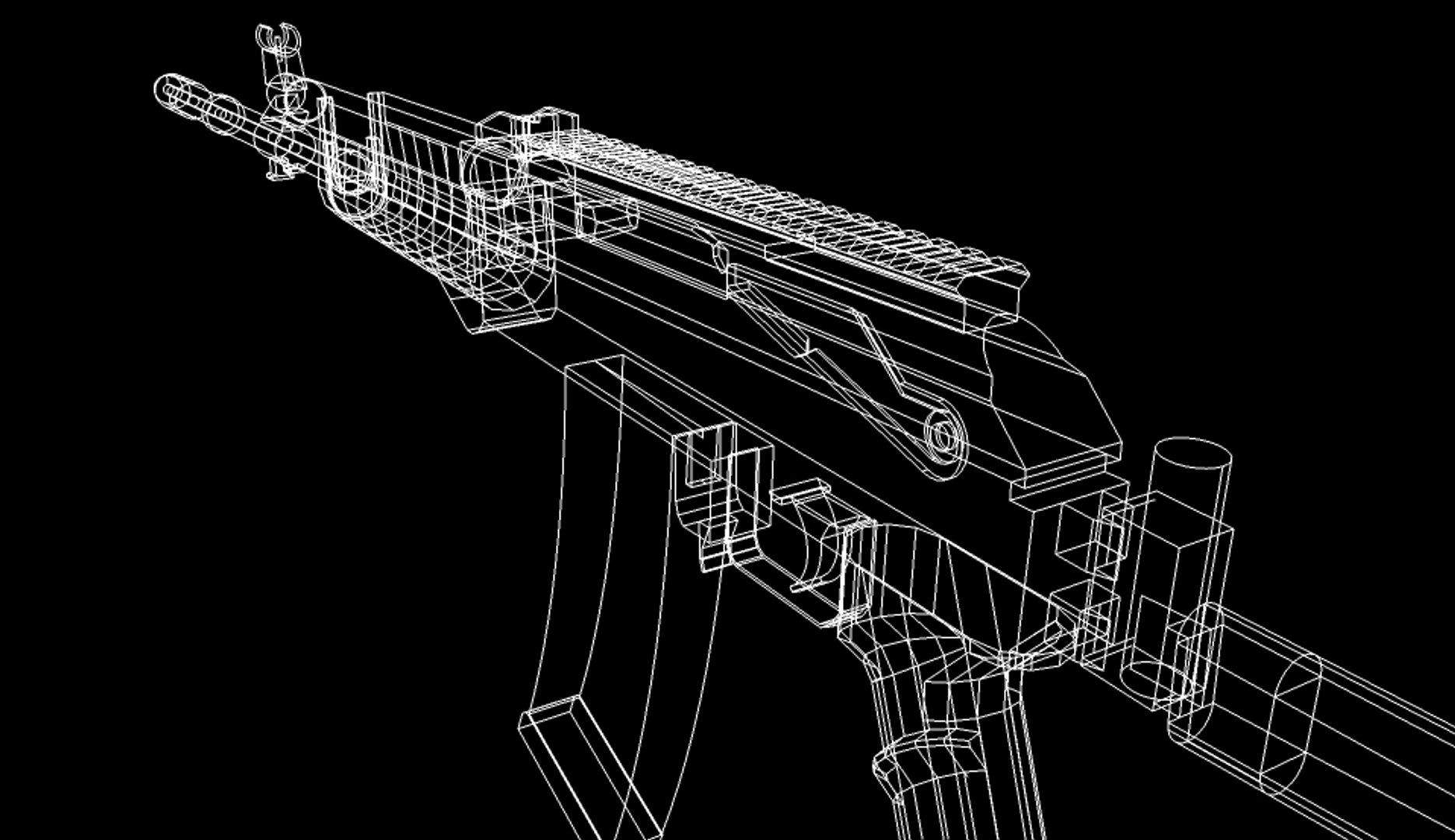 M21 Assault Rifle 3d Model