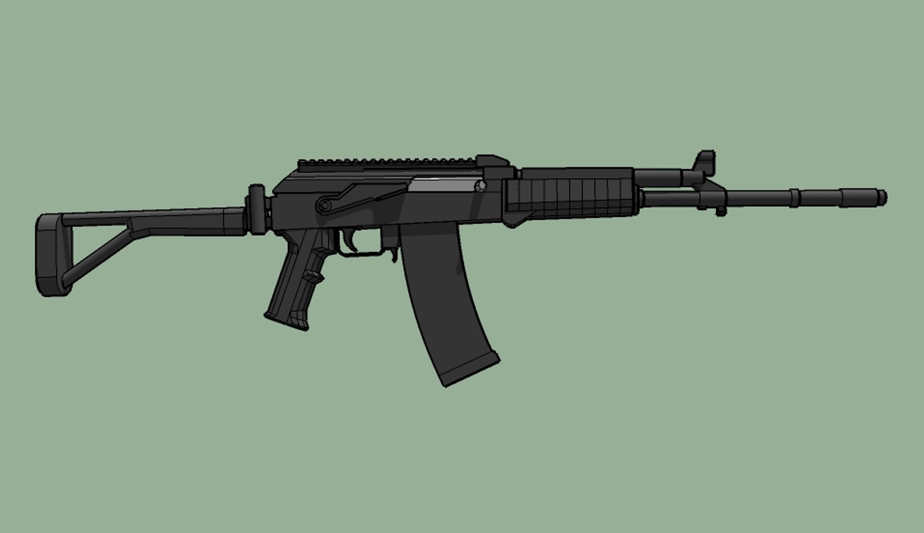 M21 Assault Rifle 3d Model