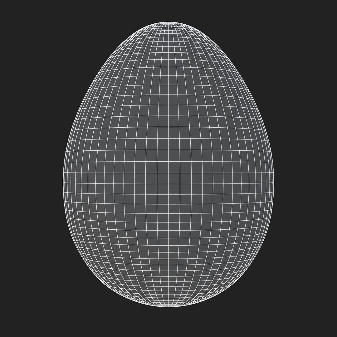 3D Chicken Egg Model - TurboSquid 1355557