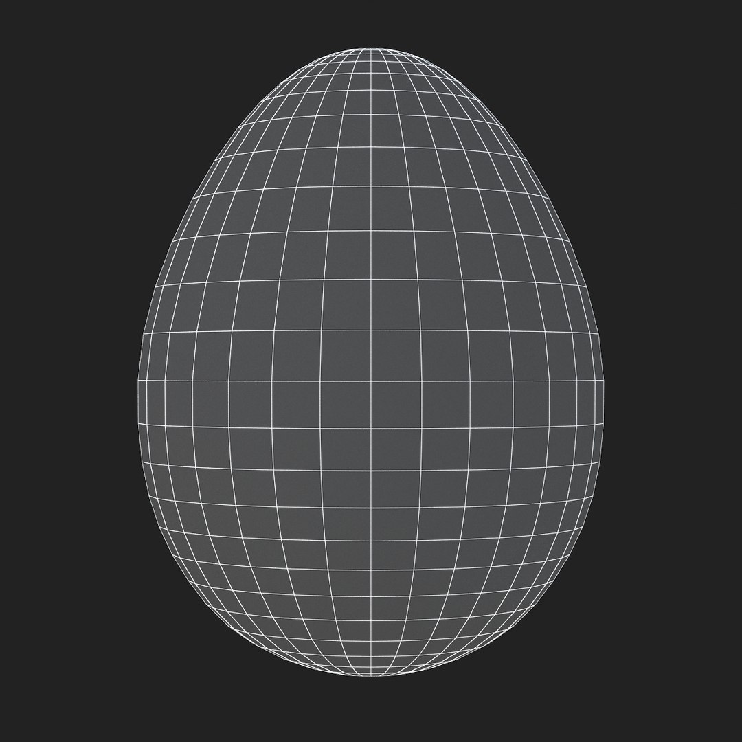3D Chicken Egg Model - TurboSquid 1355557