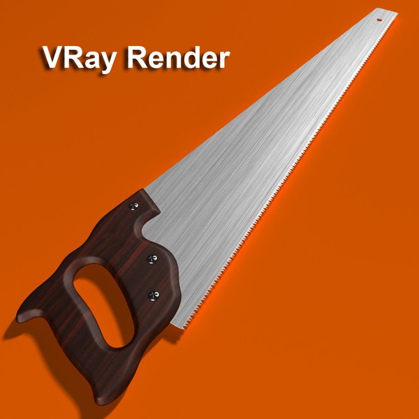3d hand saw blade model