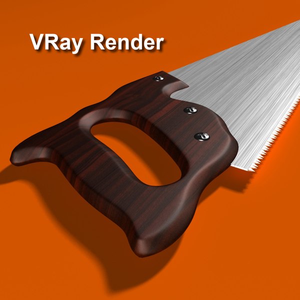3d hand saw blade model