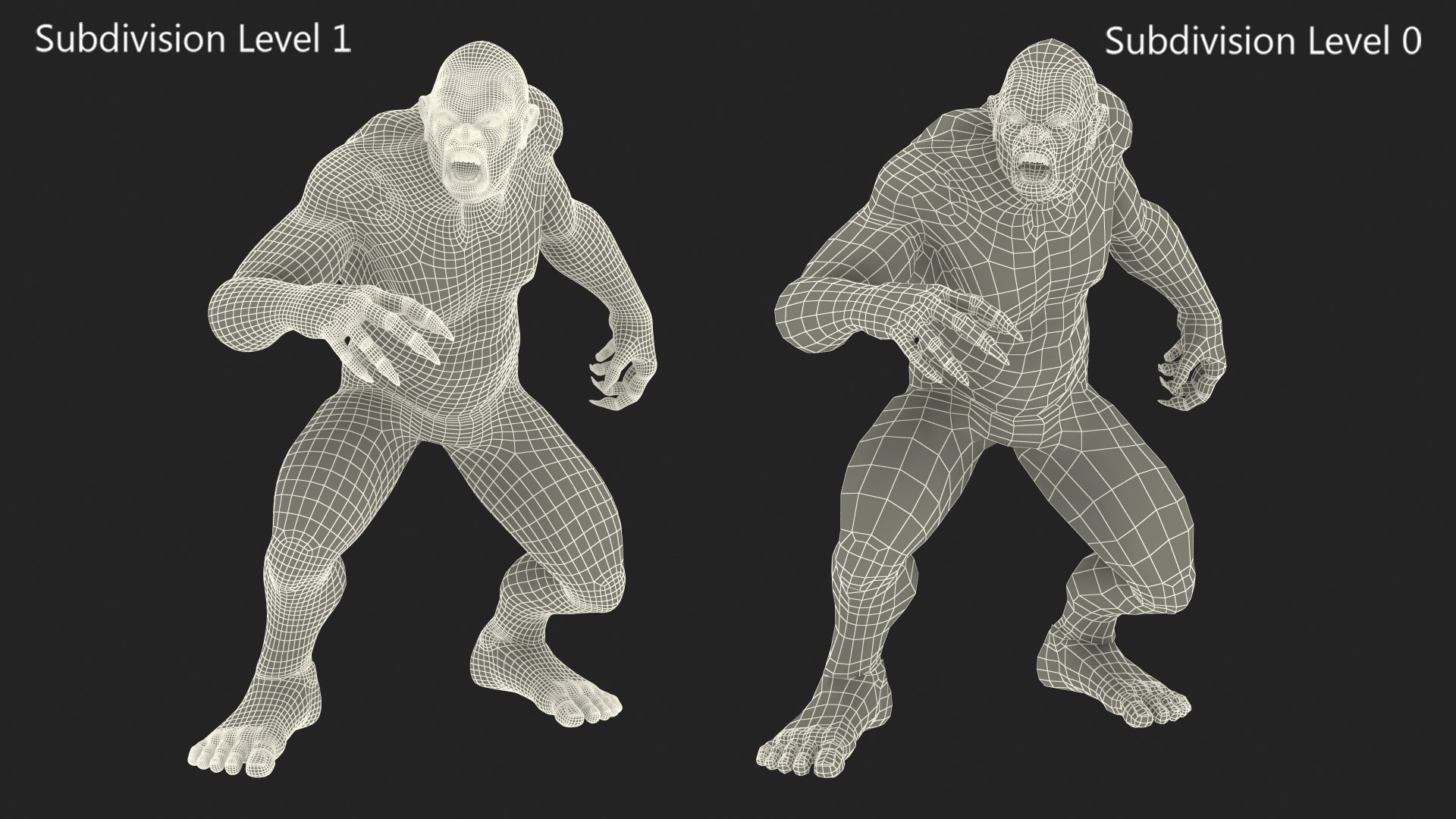 Aggressive Sasquatch Fur 3D model - TurboSquid 2006162
