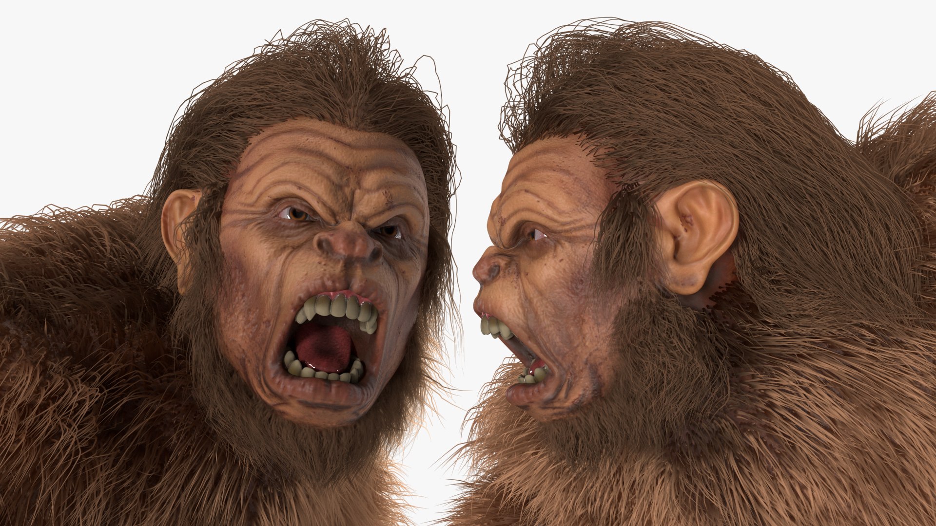 Aggressive Sasquatch Fur 3D model - TurboSquid 2006162