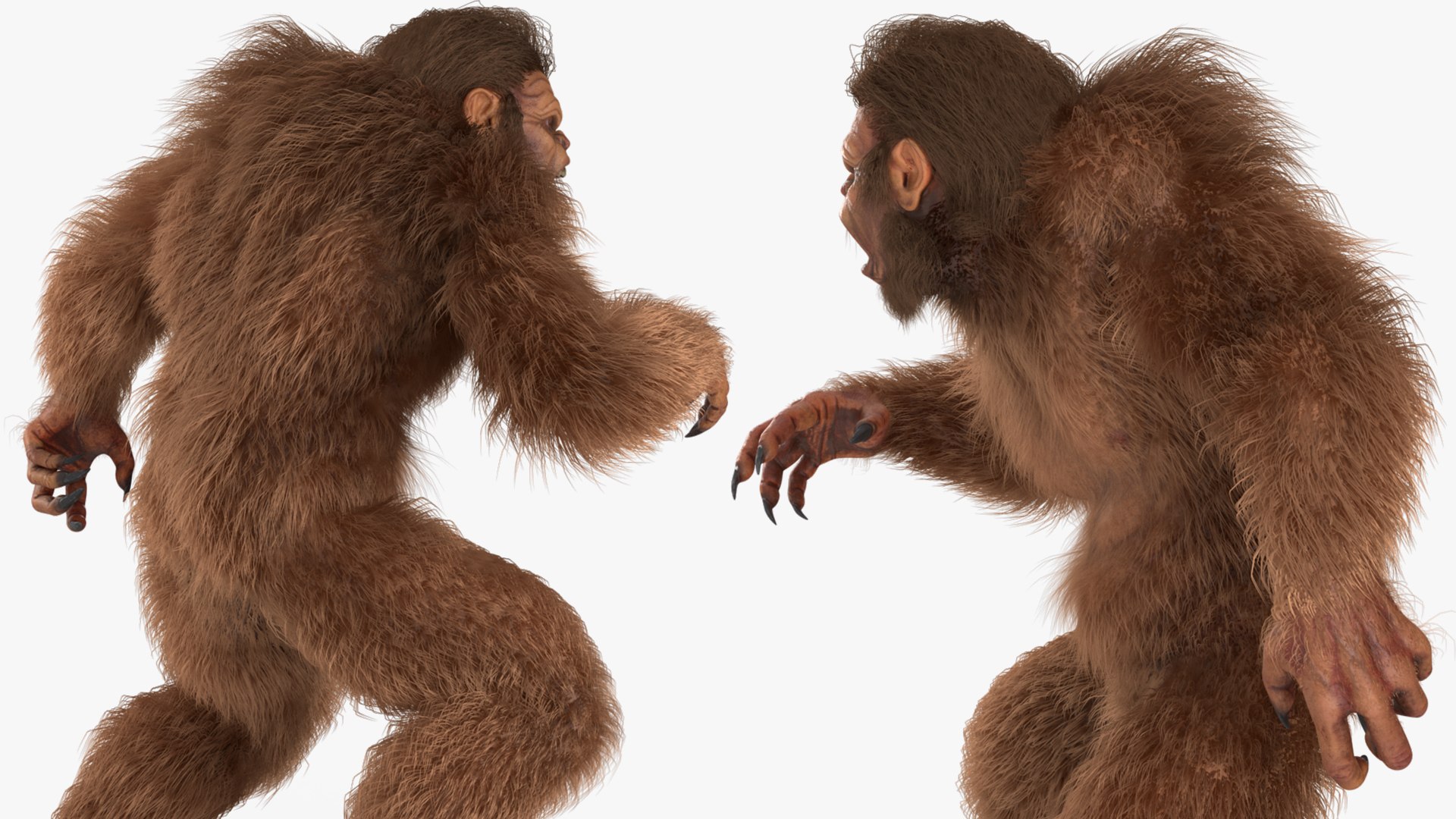Aggressive Sasquatch Fur 3D model - TurboSquid 2006162