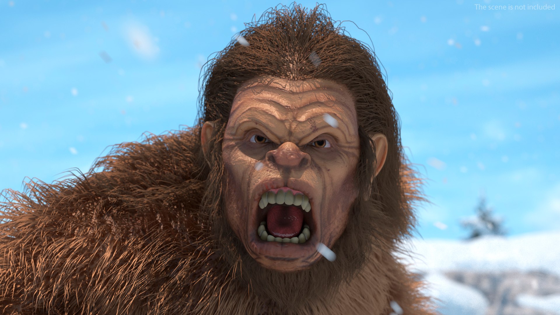 Aggressive Sasquatch Fur 3D model - TurboSquid 2006162