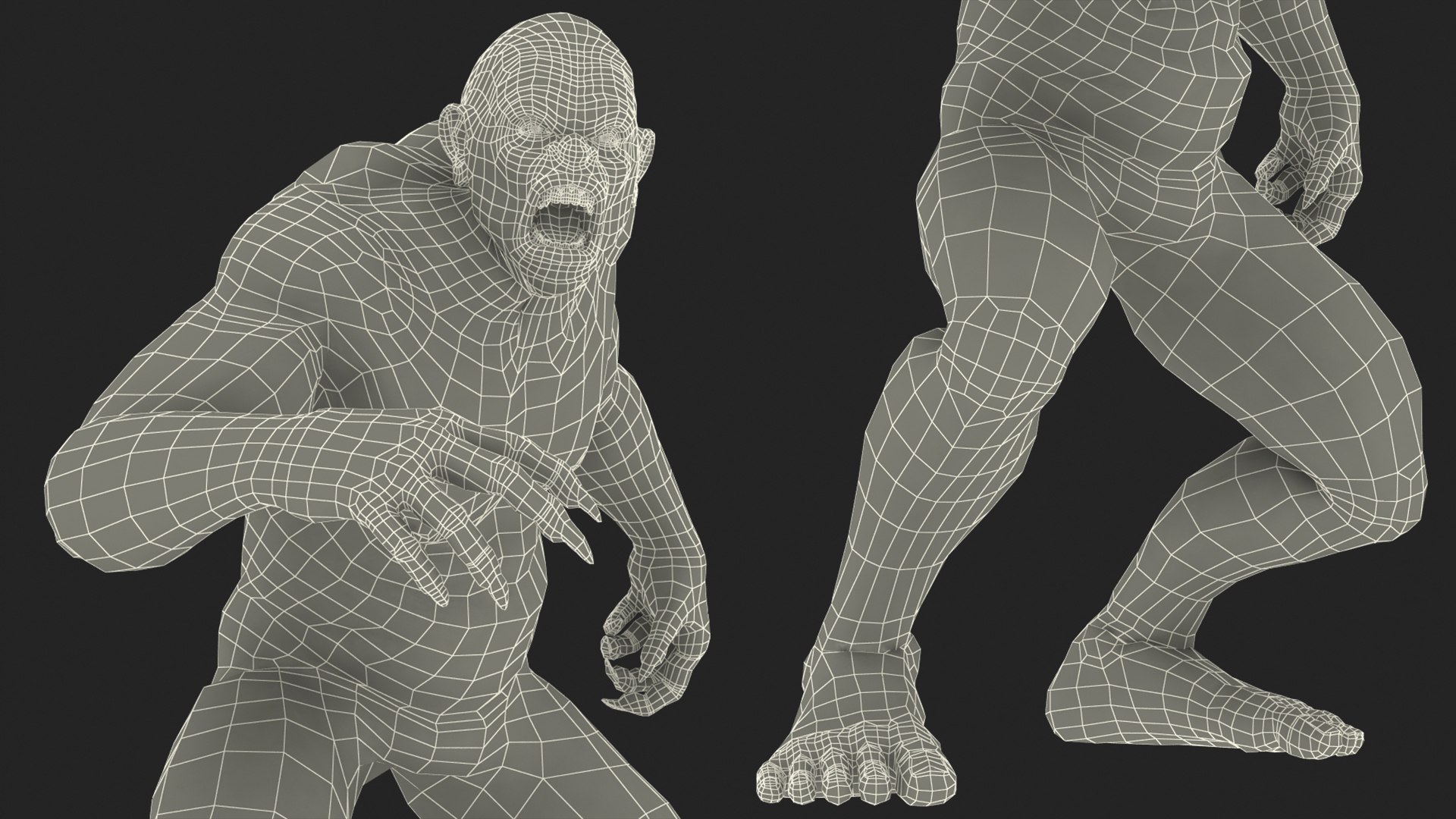 Aggressive Sasquatch Fur 3D model - TurboSquid 2006162