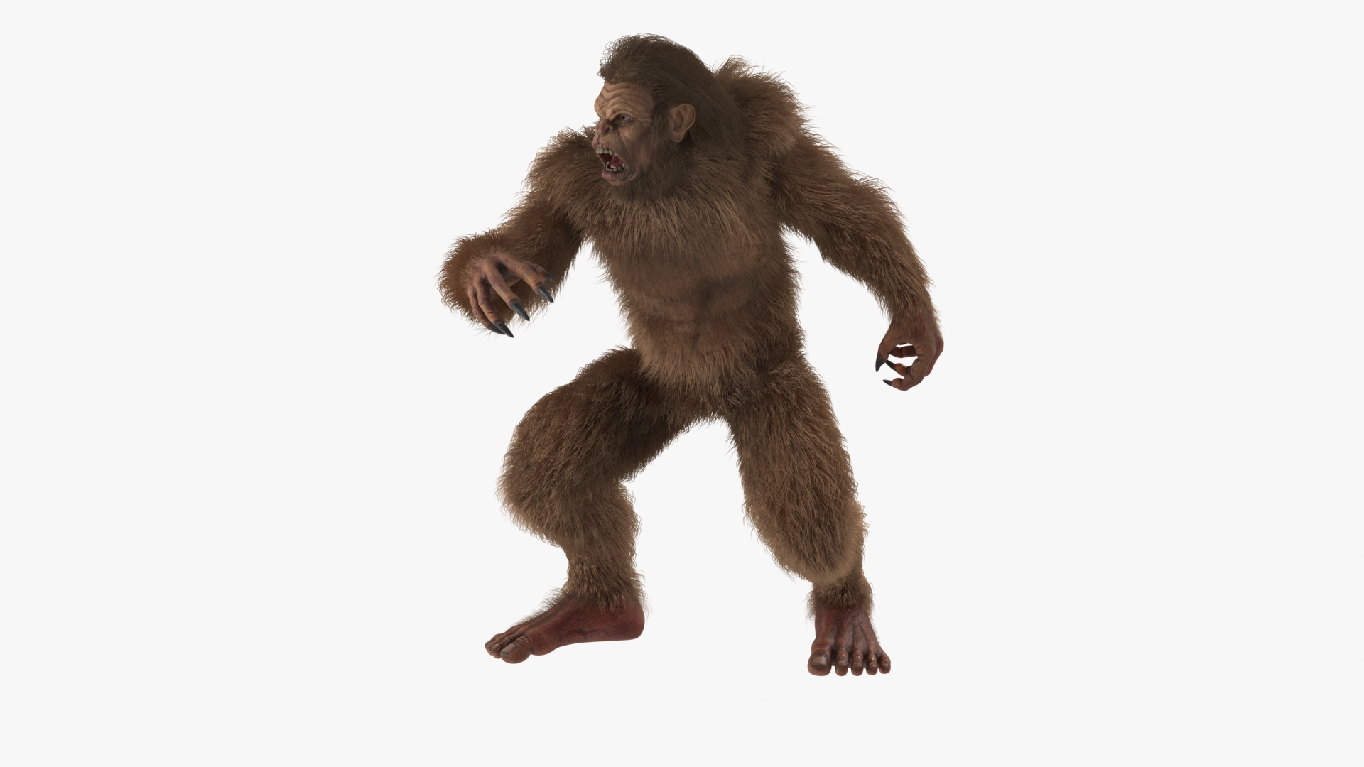 Aggressive Sasquatch Fur 3D model - TurboSquid 2006162