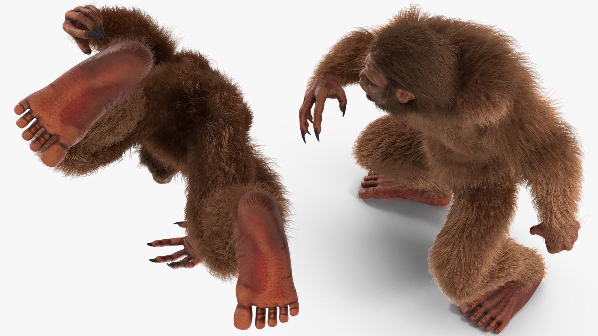 Aggressive Sasquatch Fur 3D model - TurboSquid 2006162