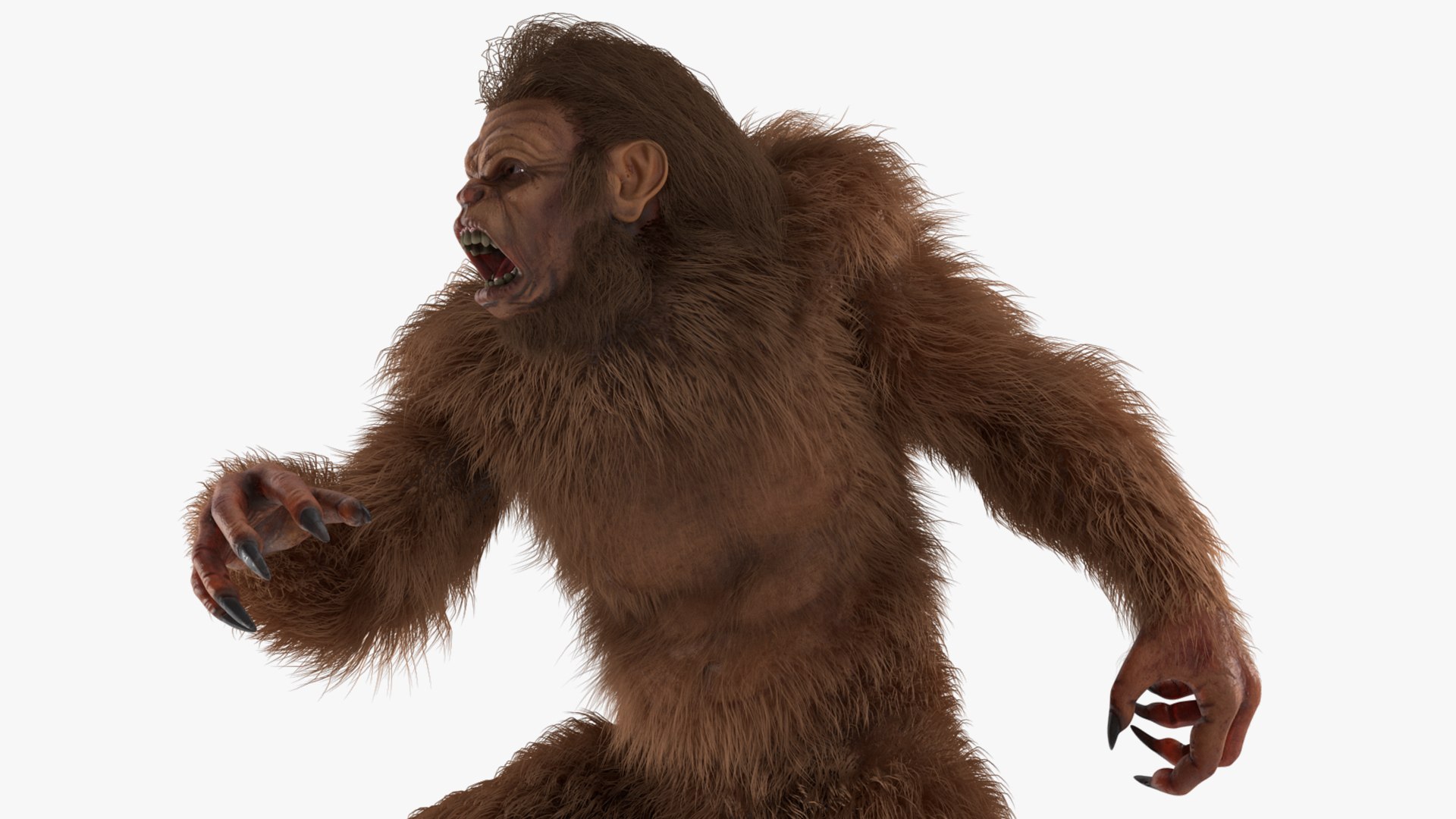 Aggressive Sasquatch Fur 3D model - TurboSquid 2006162