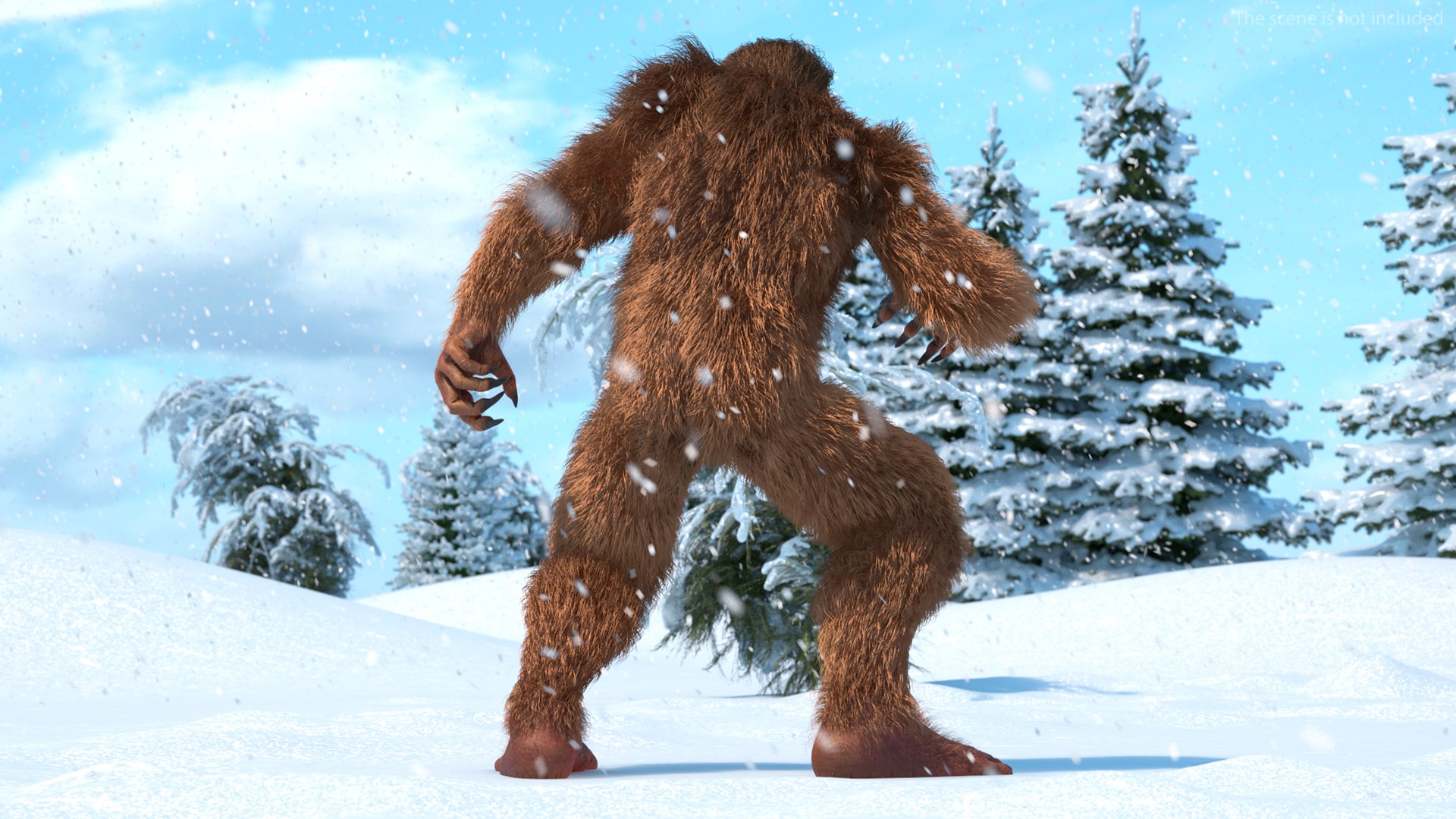 Aggressive Sasquatch Fur 3D model - TurboSquid 2006162