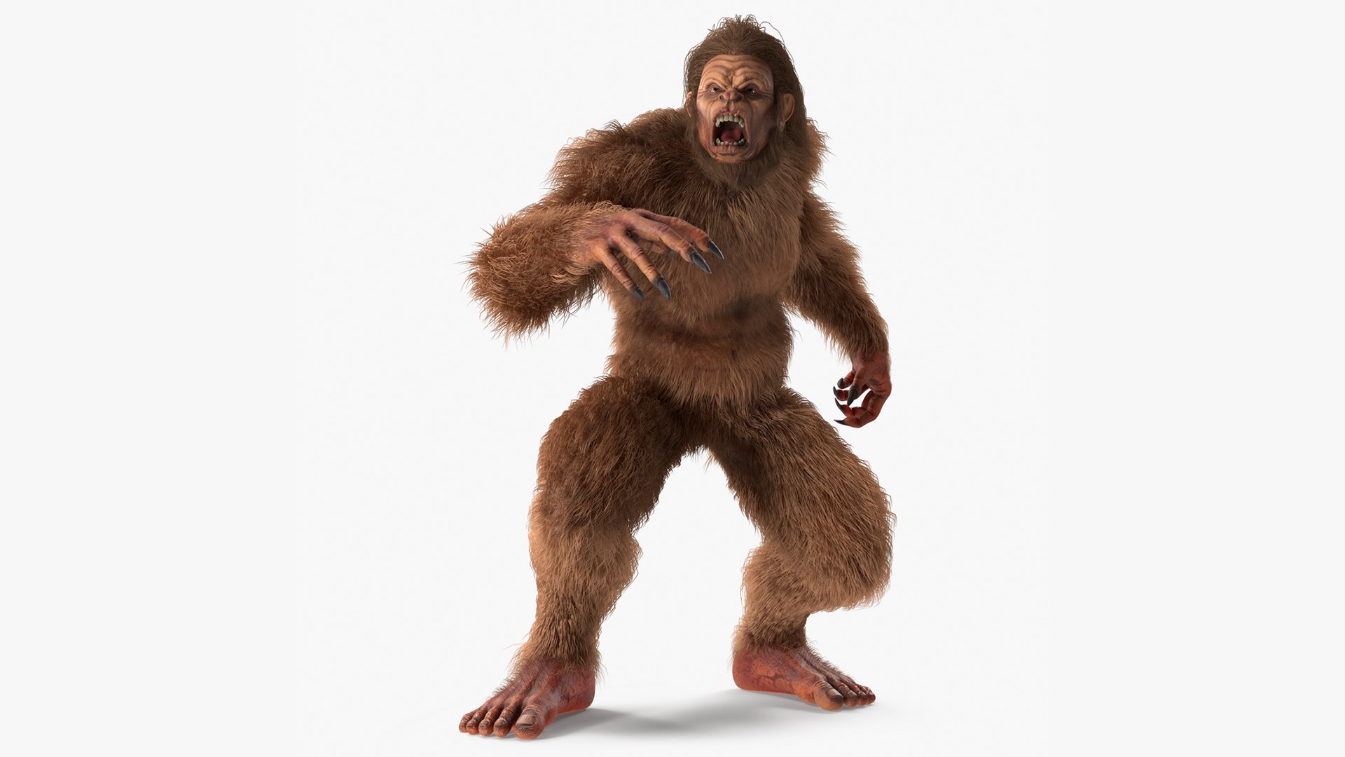 Aggressive Sasquatch Fur 3D model - TurboSquid 2006162