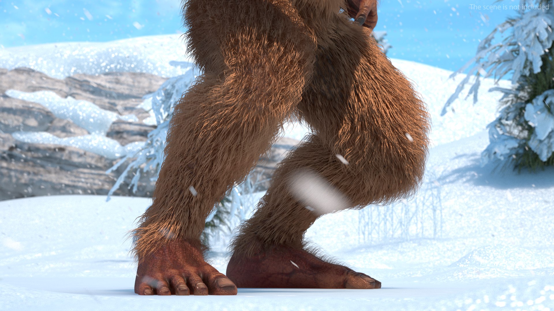 Aggressive Sasquatch Fur 3D model - TurboSquid 2006162