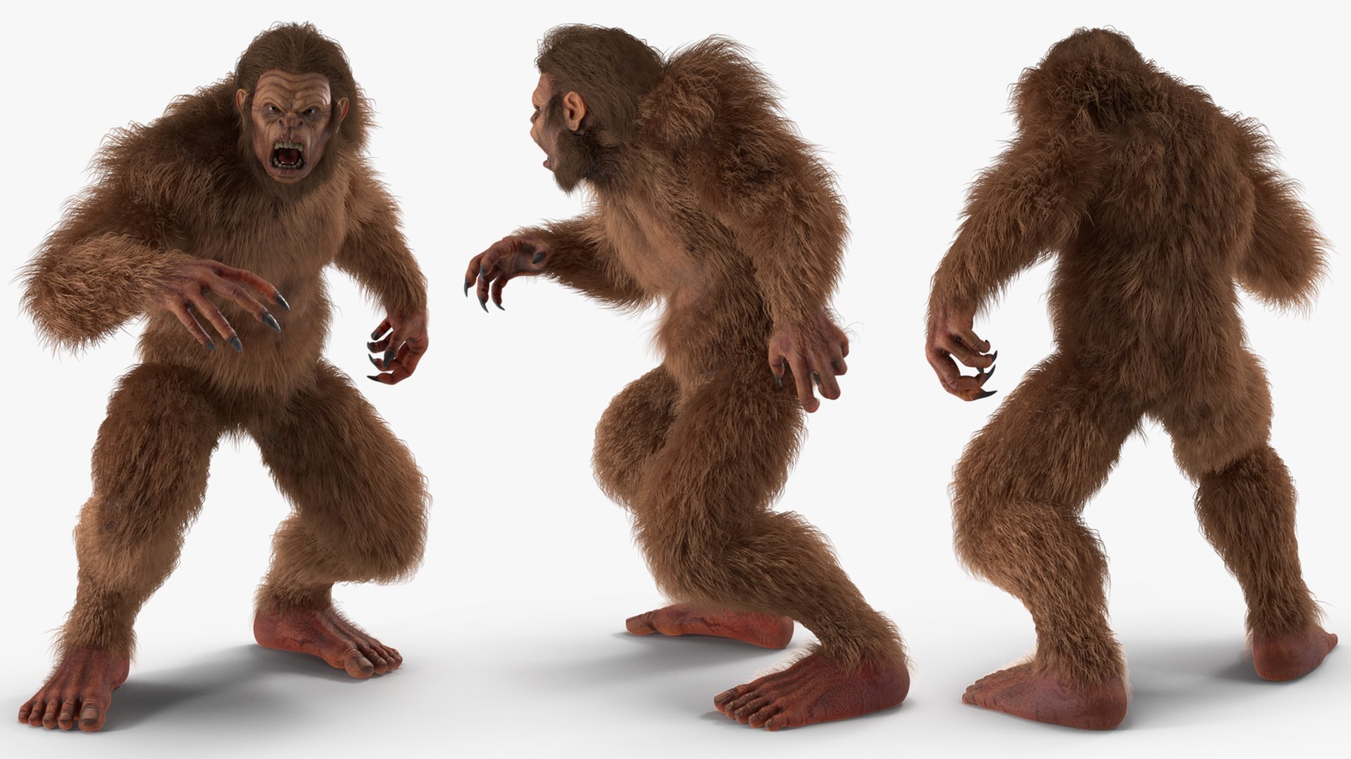 Aggressive Sasquatch Fur 3D model - TurboSquid 2006162