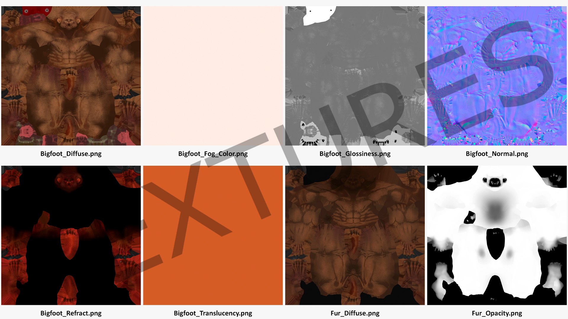 Aggressive Sasquatch Fur 3D model - TurboSquid 2006162