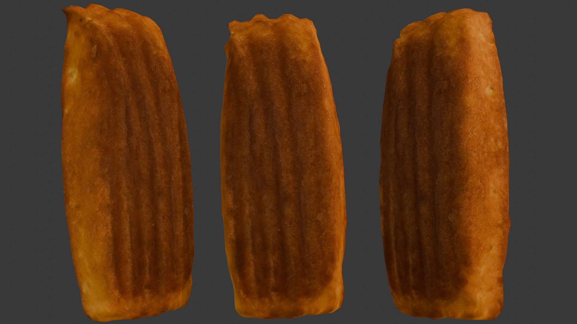 3D Madeleine Pastry 3D Scan - TurboSquid 2408770