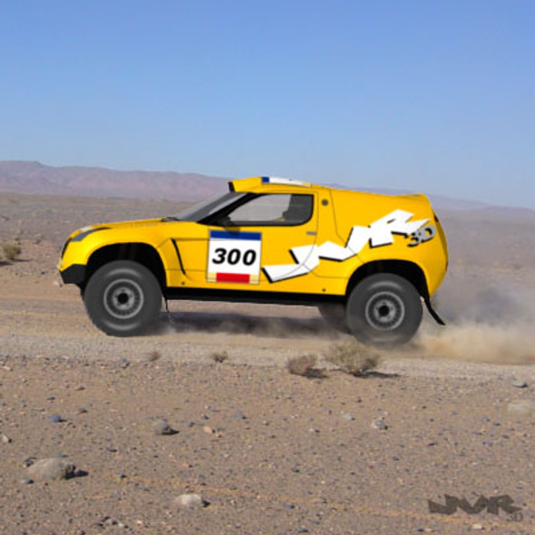 Design Rally-raid Racing Car 3d Model