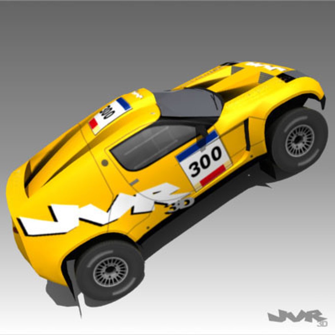 Design Rally-raid Racing Car 3d Model