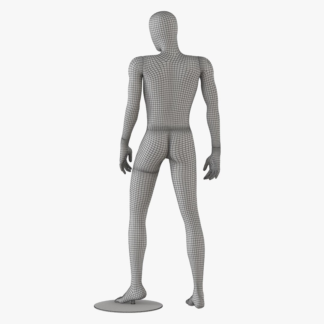 3D Faceless Male Mannequin - TurboSquid 1360505