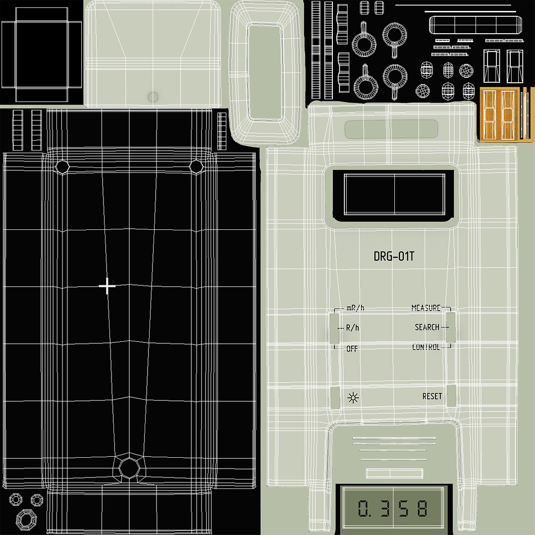 Soviet Radiation Dosimeter DRG-01T 3D - TurboSquid 2161951