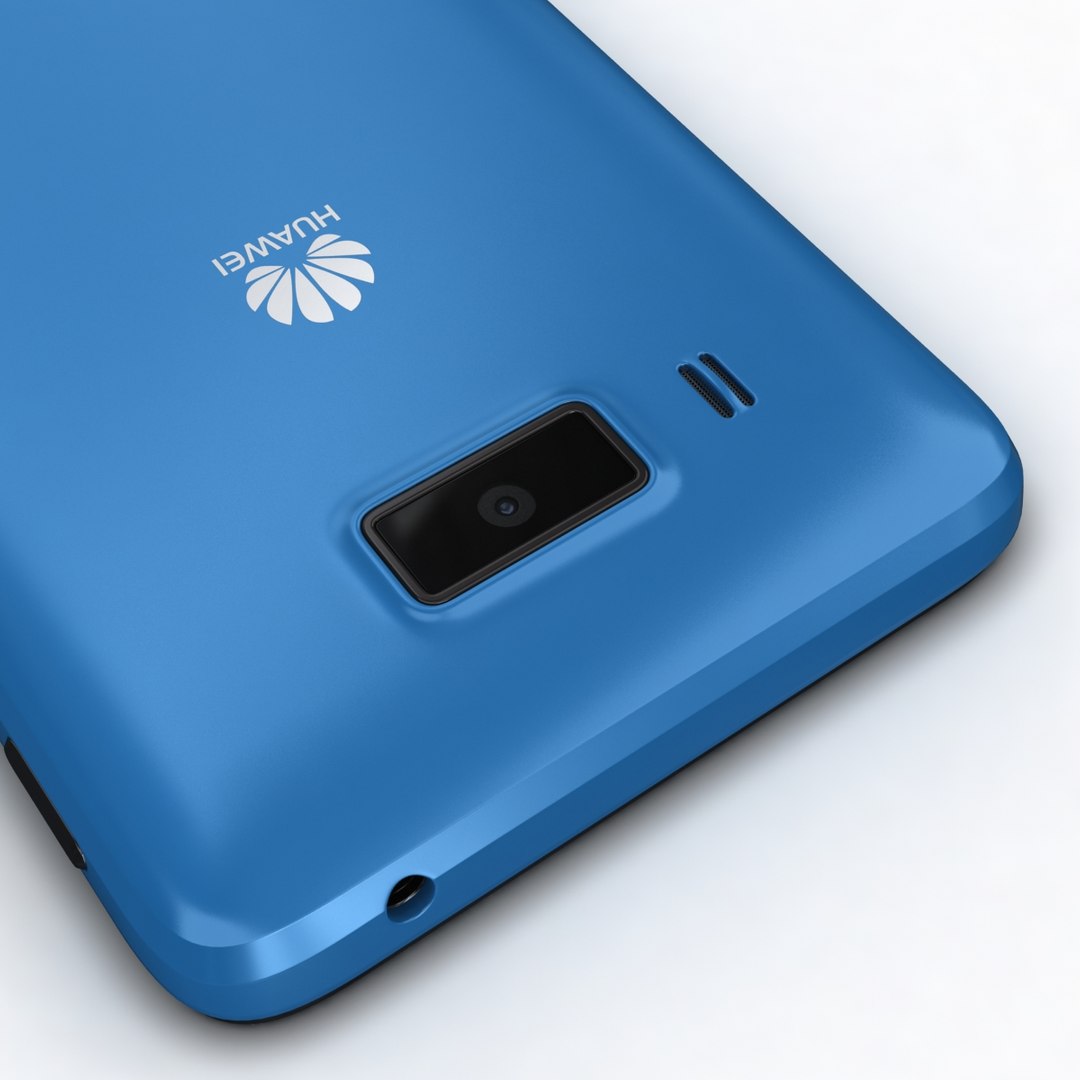 3d model of huawei ascend w2 blue