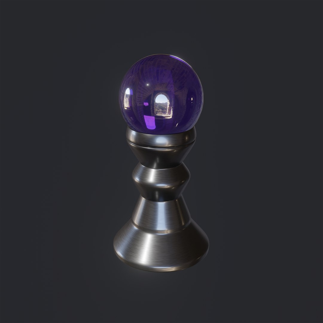 Blue Crystal Ball 3D Model - TurboSquid 2156464