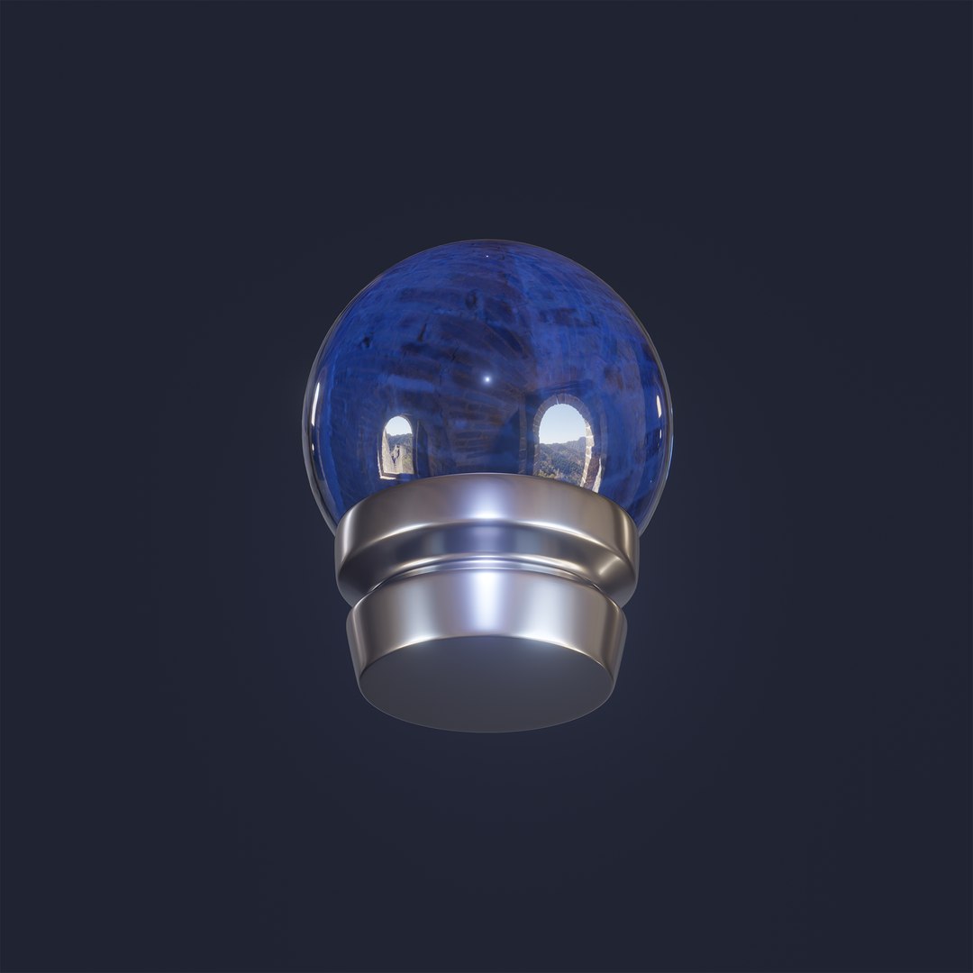 Blue Crystal Ball 3D Model - TurboSquid 2156464