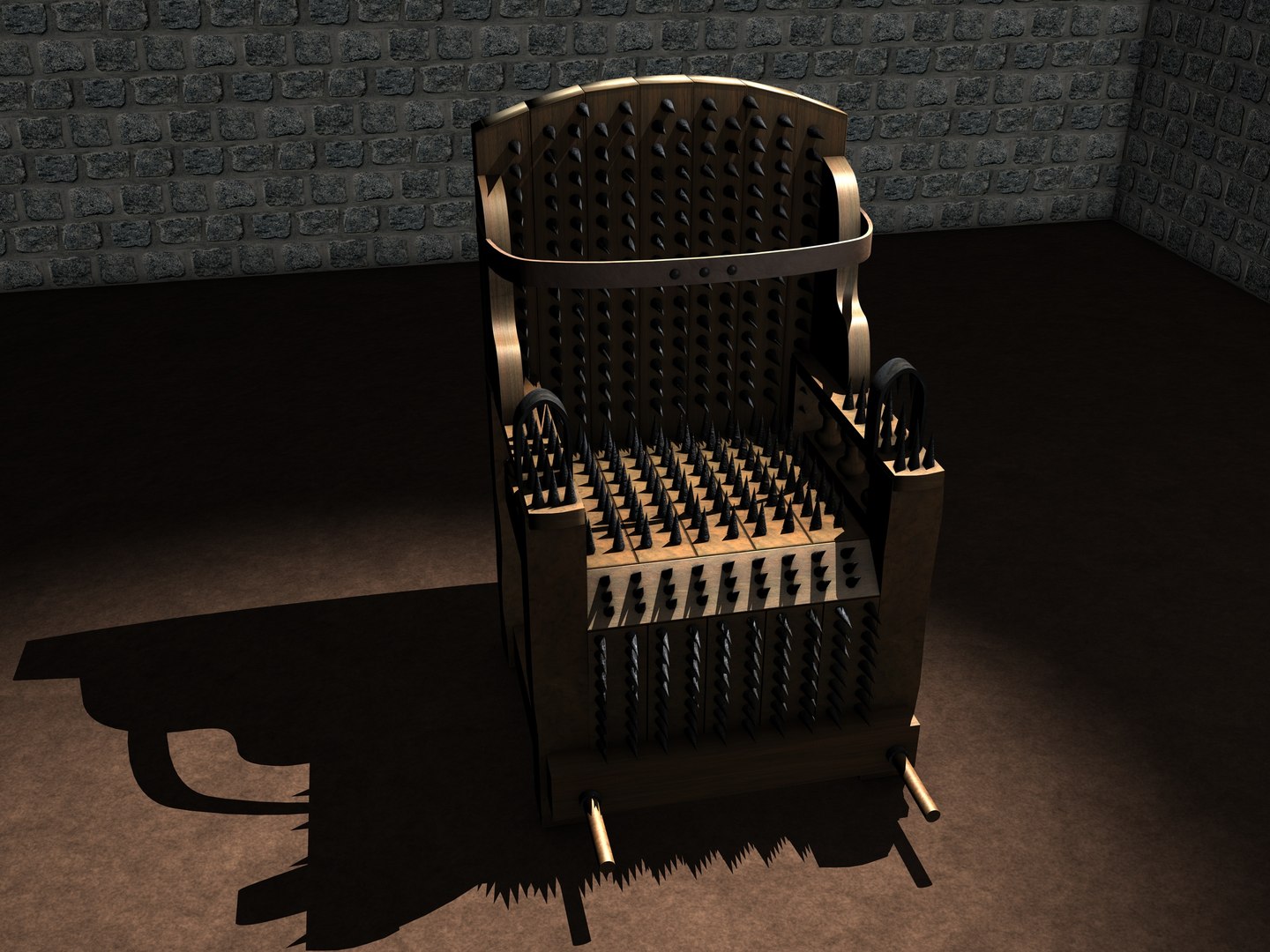 3d Iron Chair Torture Device Model