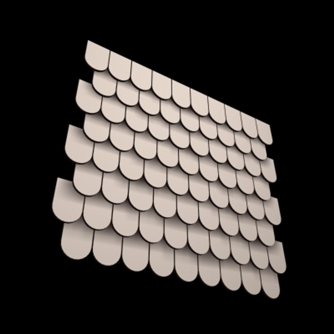 Roof Tiles 3d Model