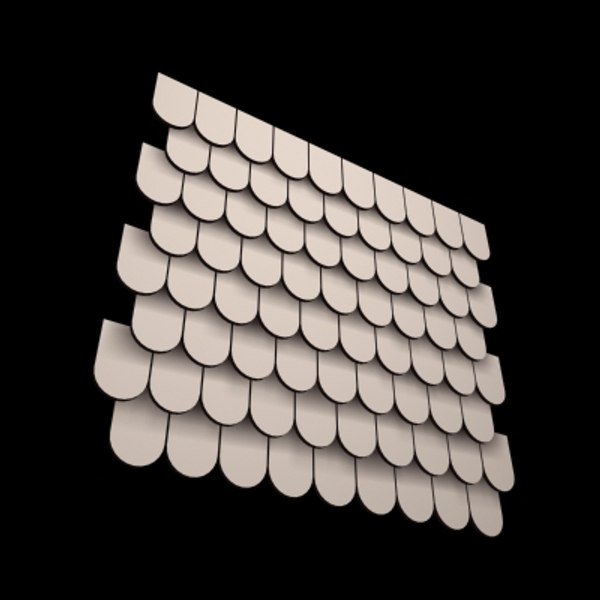 roof tiles 3d model