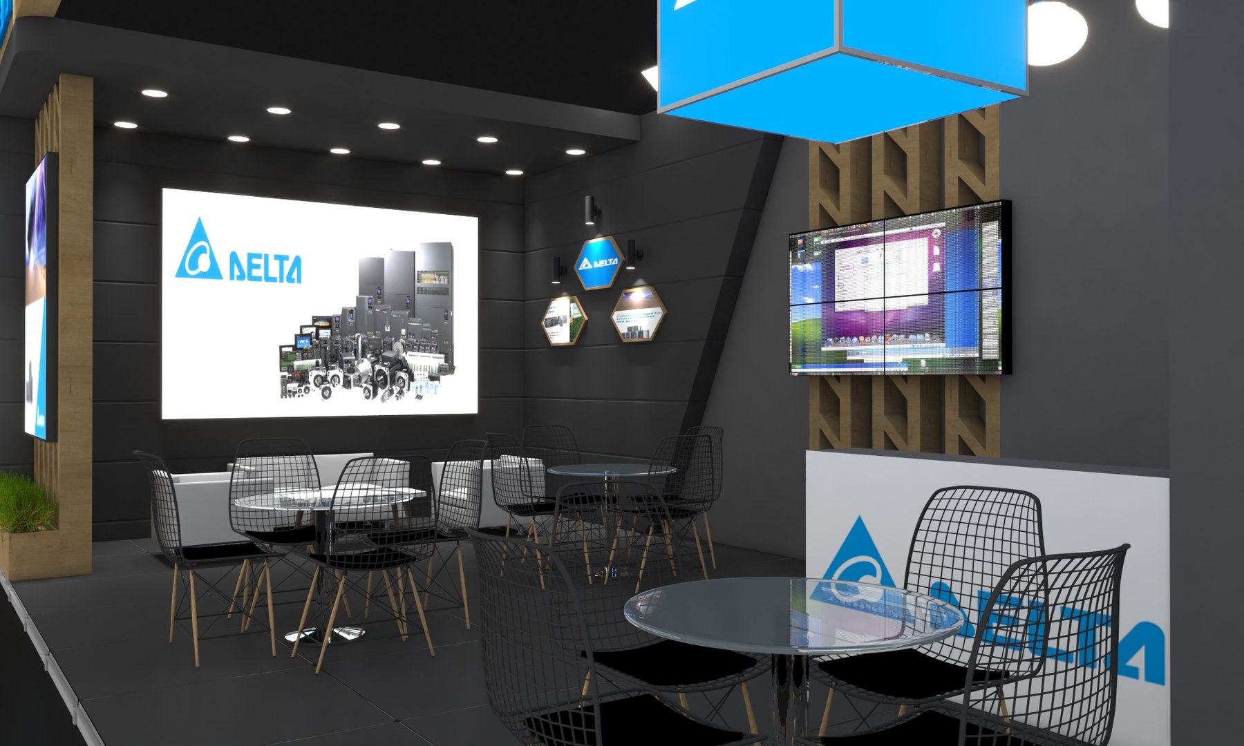 3D Model Booth Exhibition Stand Stall 10x5m Height 366cm 3 Side Open 3D ...