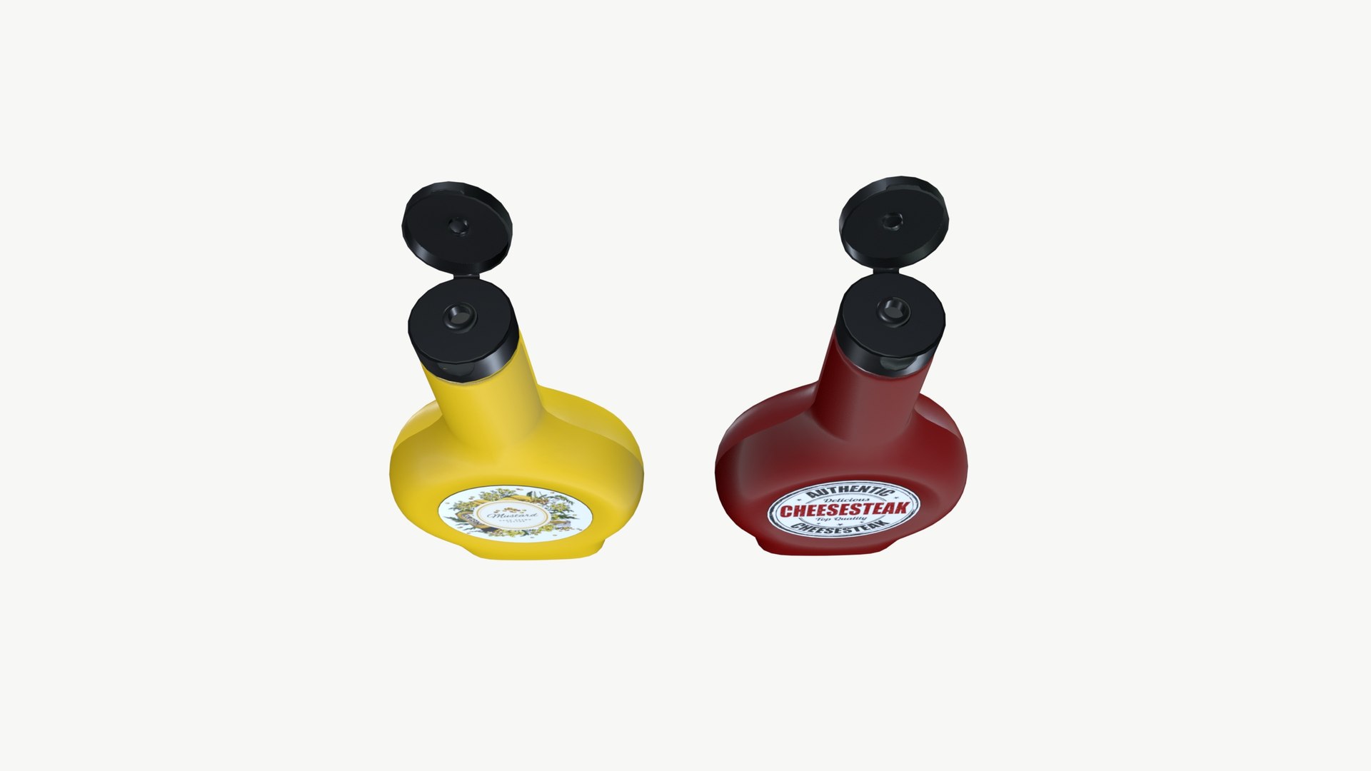 3D Sauce Bottles - TurboSquid 2338277