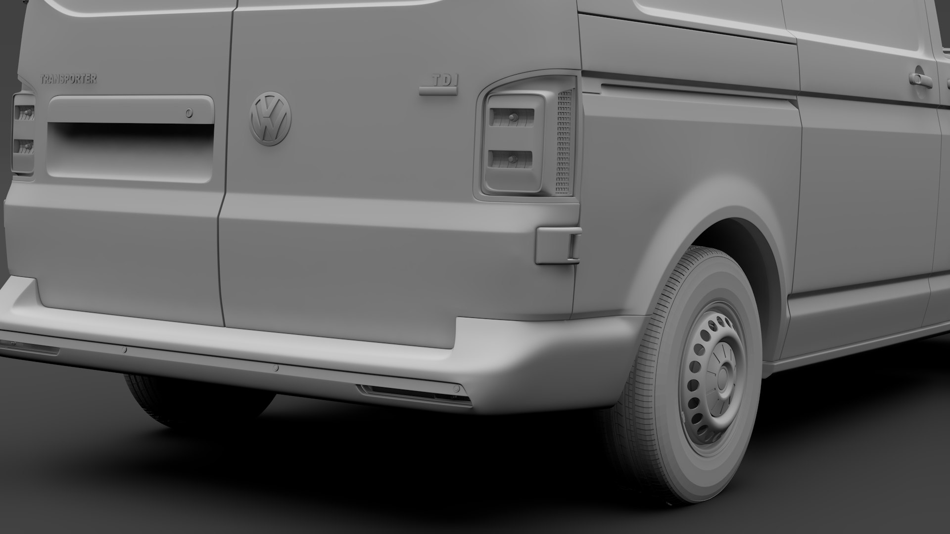 Volkswagen Transporter Van 3D Model - TurboSquid 1197794